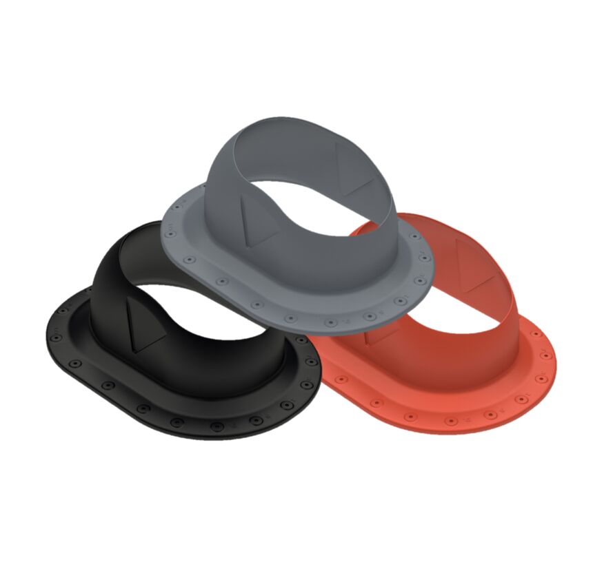 MX-pass-through set for standing seam roof - MELTEX