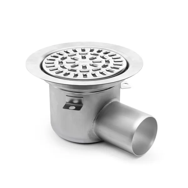 SS Horizontal floor drain Purus Sigyn 75 R Nood - MELTEX